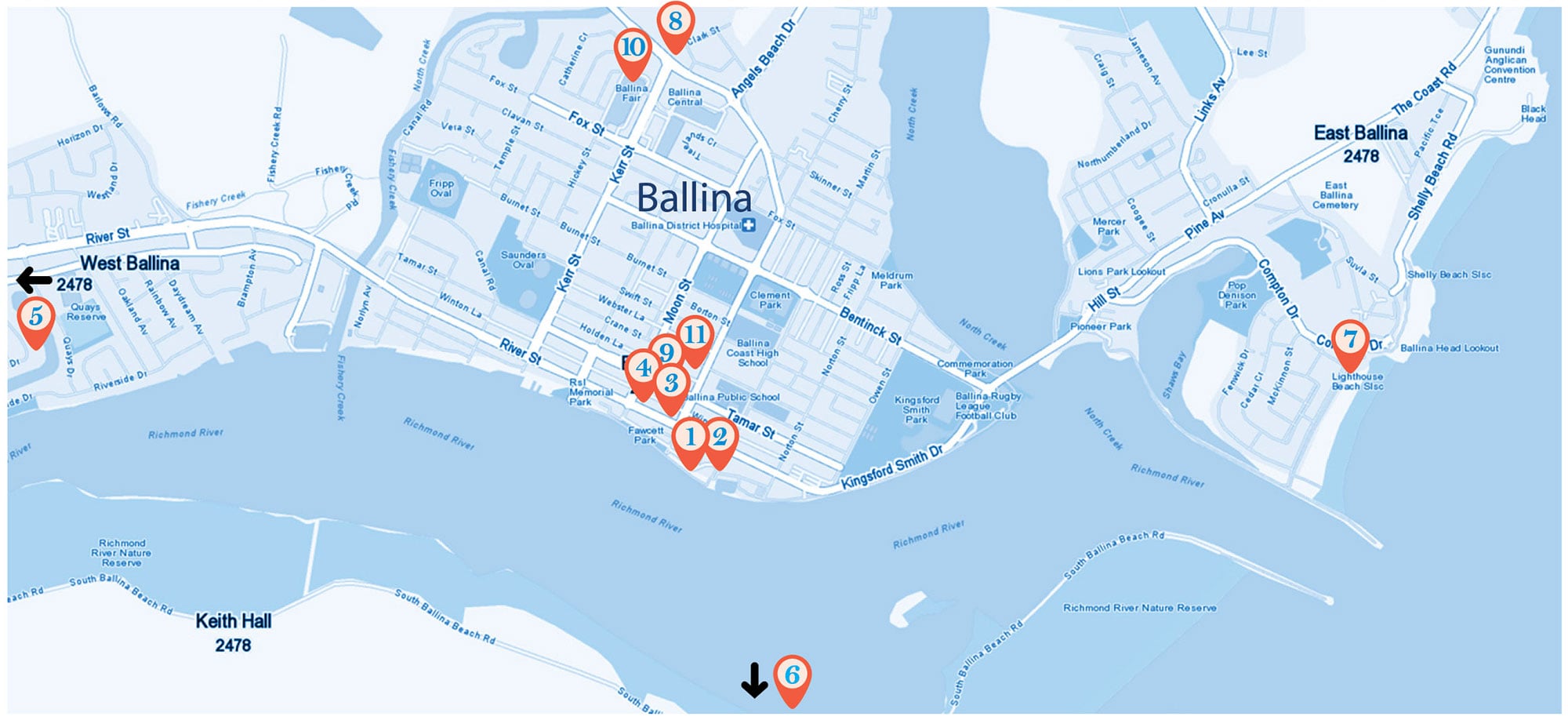 Ballina Nsw Map