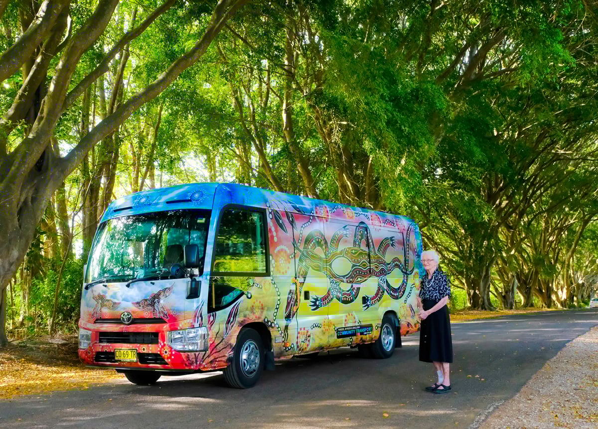 Arakwal totems feature on new community bus – The Echo