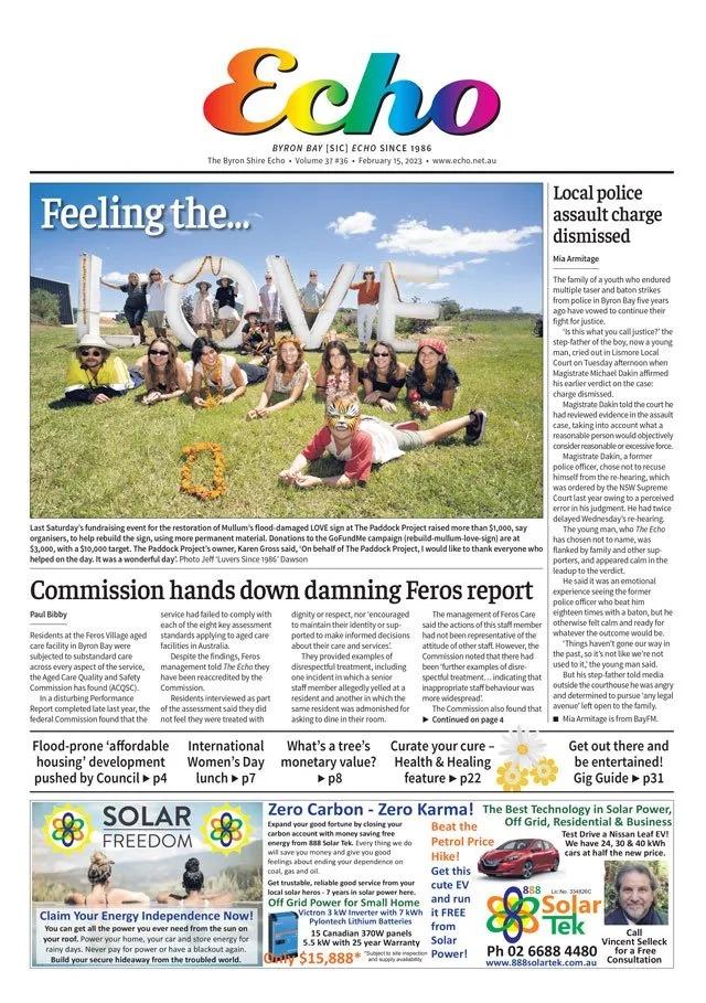 The Byron Shire Echo – Issue 37.36 – February 15, 2023