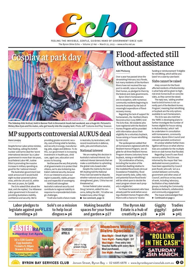 The Byron Shire Echo – Issue 37.41 – March 22, 2023