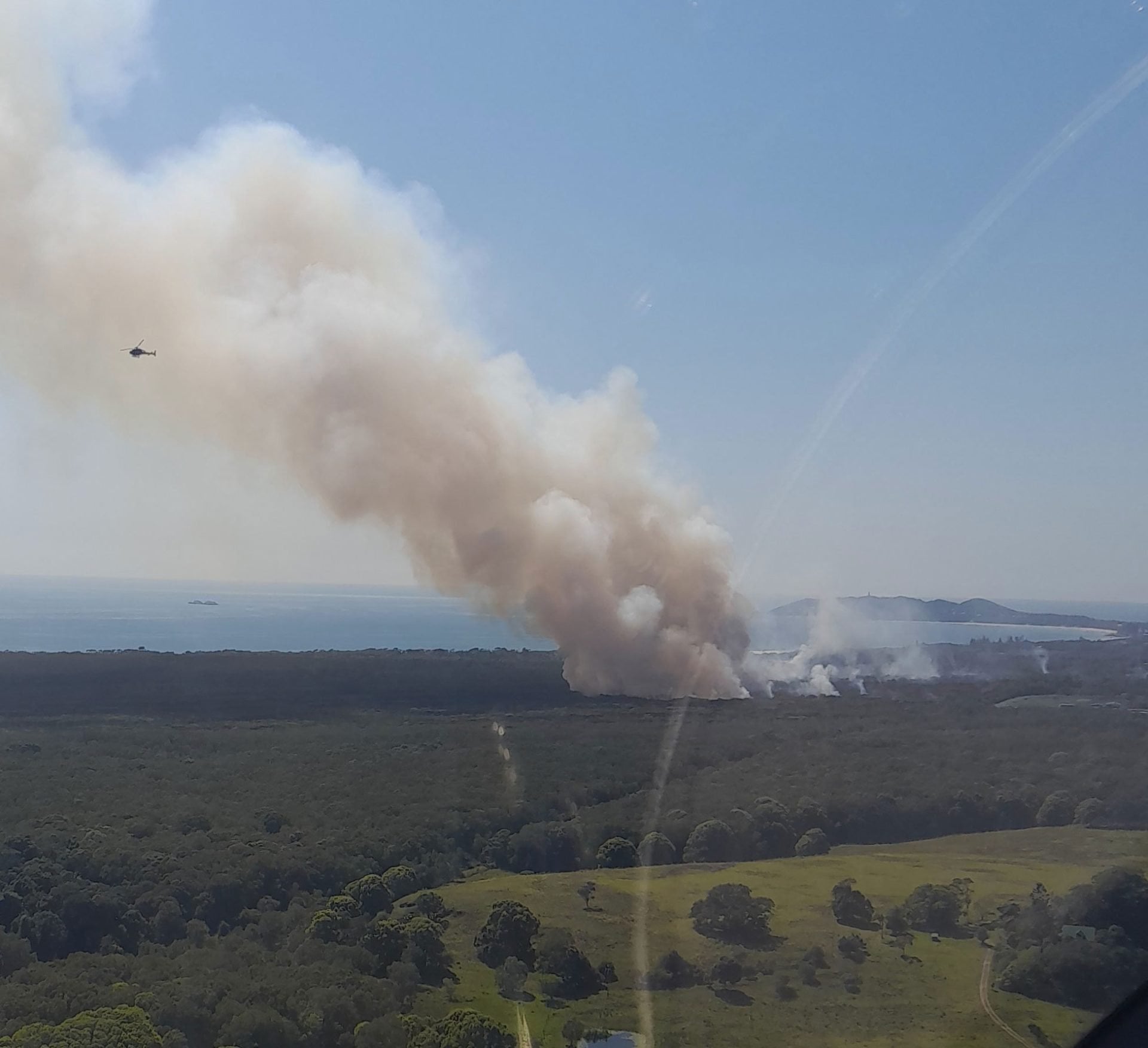 Water bombing continues on Byron-Bruns fire in preparation for hot ...