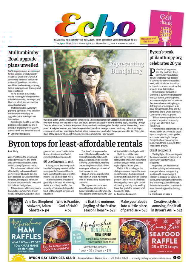The Byron Shire Echo – Issue 39.25 – November 27, 2024