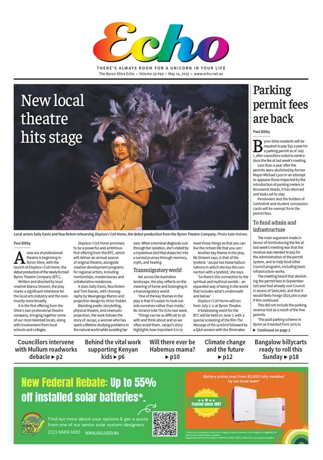 The Byron Shire Echo – Issue 39.49 – May 14, 2025