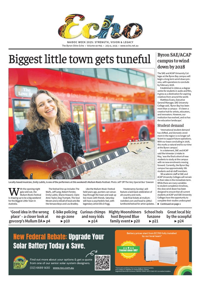 The Byron Shire Echo – Issue 40.05 – July 9, 2025
